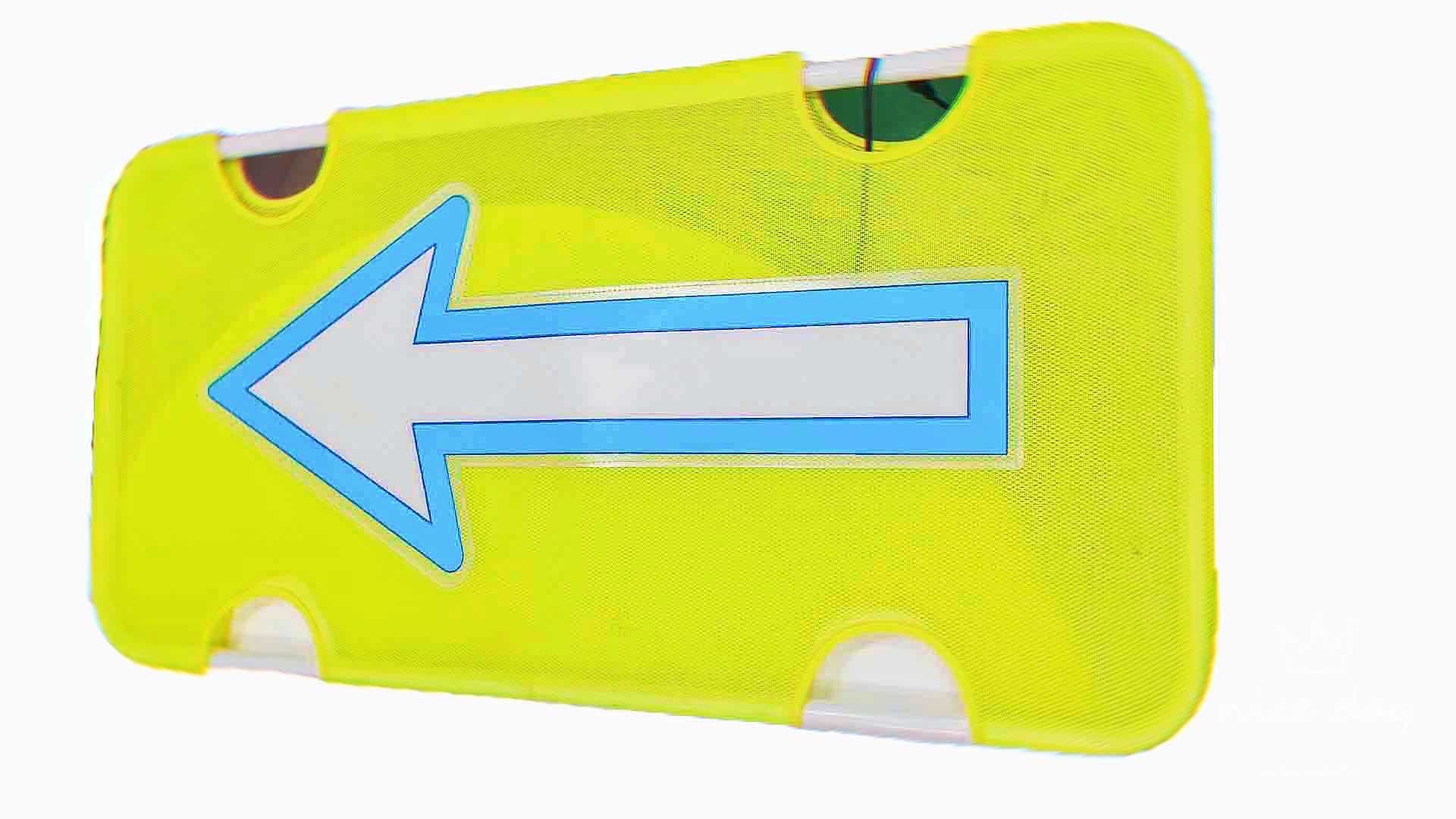 Traffic Yellow Mesh Gauze Flashing Arrow Boards
